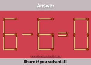Matchstick Puzzle 61 - Think and Smile